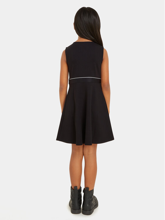 Calvin Klein Jeans Nyári ruha Logo Tape IG0IG02497 Fekete Regular Fit ...