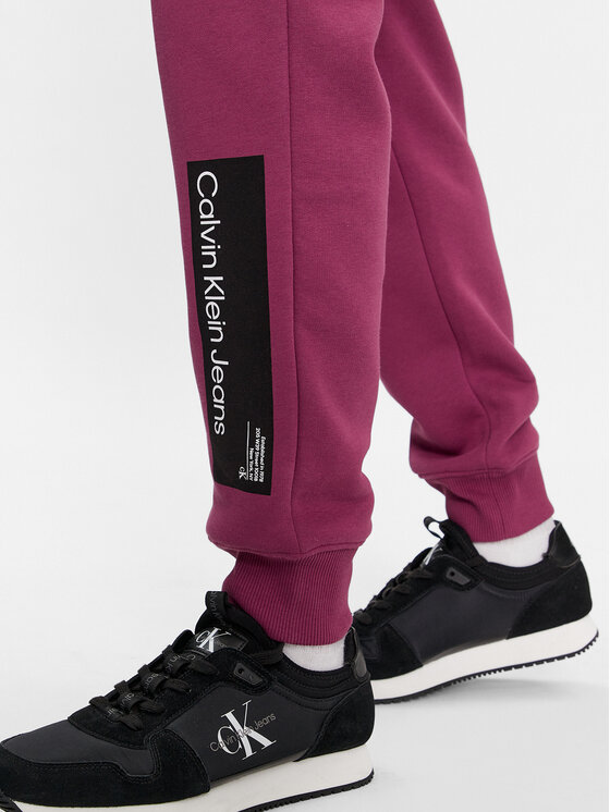 Calvin Klein Jeans Teplákové Kalhoty J30j324053 Fialová Regular Fit