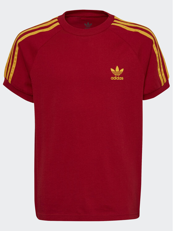 adidas Тишърт Adicolor 3-Stripes T-Shirt HL9406 Червен Loose Fit ...