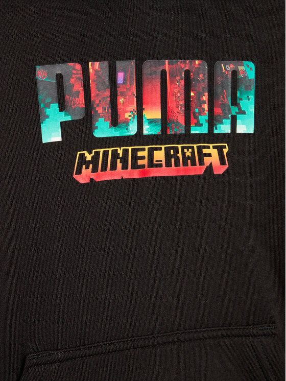 Puma Bluza MINECRAFT 670362 Czarny Regular Fit | Modivo.pl