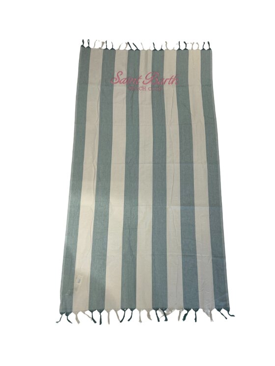 MC2 Saint Barth Ręcznik plażowy foutas_lighn_v53_emb Zielony | Modivo.pl