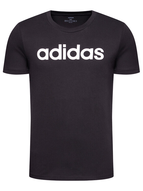 adidas T-Shirt Essentials Linear DU0404 Schwarz Regular Fit | Modivo.de