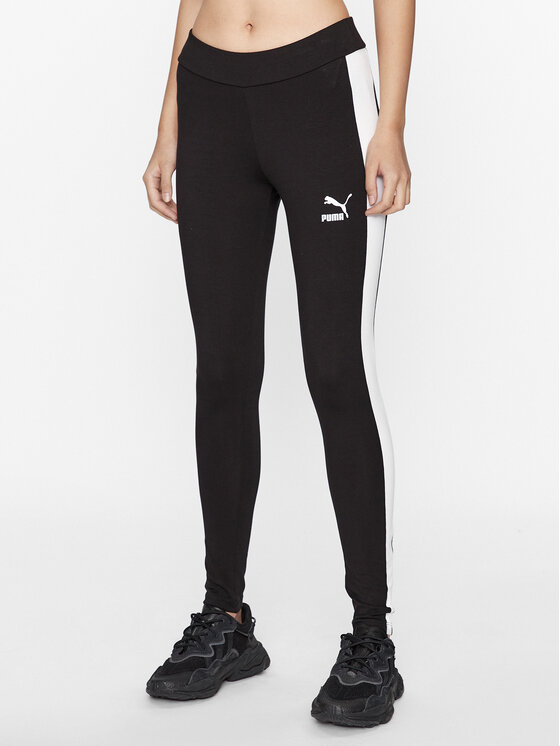 Puma Leggings Iconic T7 530080 Schwarz Tight Fit Modivo At