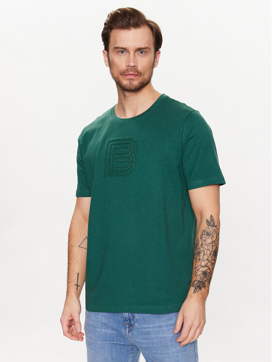 Baldessarini T Shirt B4 20055 000 5081 Zielony Regular Fit Modivo Pl