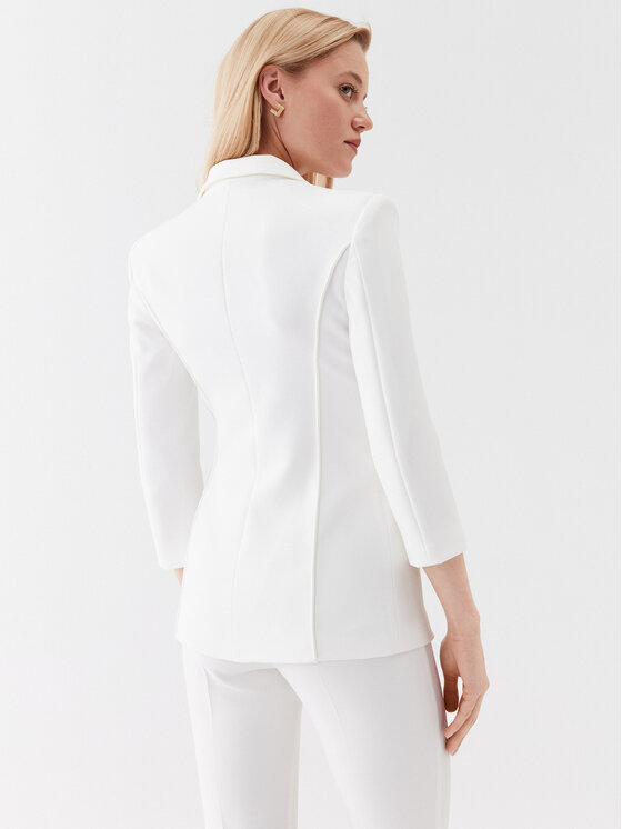 Elisabetta Franchi Sako GI-078-32E2-V620 Écru Slim Fit | Modivo.cz