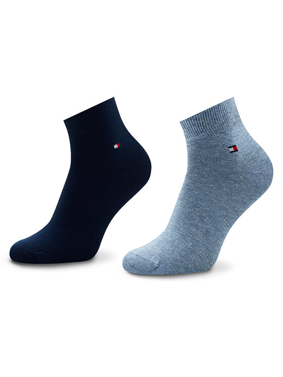 Tommy Hilfiger Комплект 2 чифта къси чорапи мъжки 342025001 Син | Modivo.bg