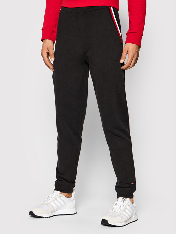 Tommy Hilfiger Jogginghose Track Um0um02352 Schwarz Regular Fit Modivo At