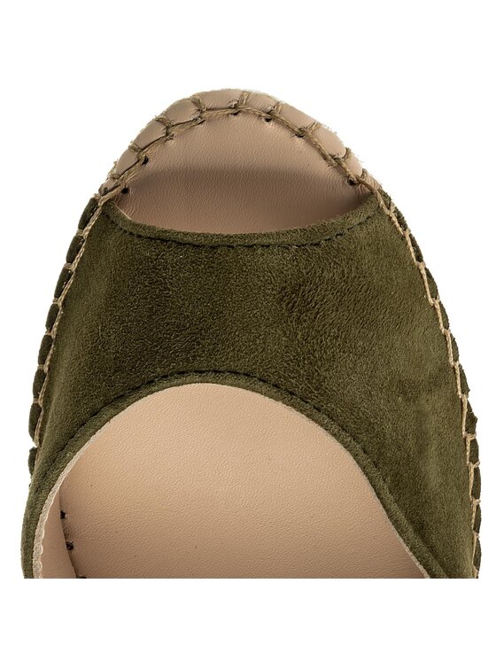 Eva Minge Espadrilky Denia 3D 18MC1372336ES Zelená | Modivo.cz