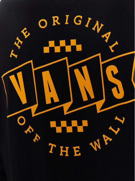 Vans Тениска с дълъг ръкав Banner Logo VN00003J Черен Classic Fit ...