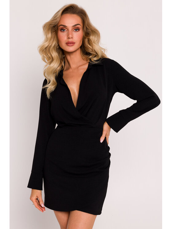 Made of Emotion Sukienka wieczorowa M783 Czarny Generous Fit | Modivo.pl