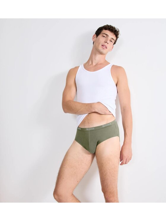 Triumph Bokserki sloggi men Basic Midi Zielony | Modivo.pl