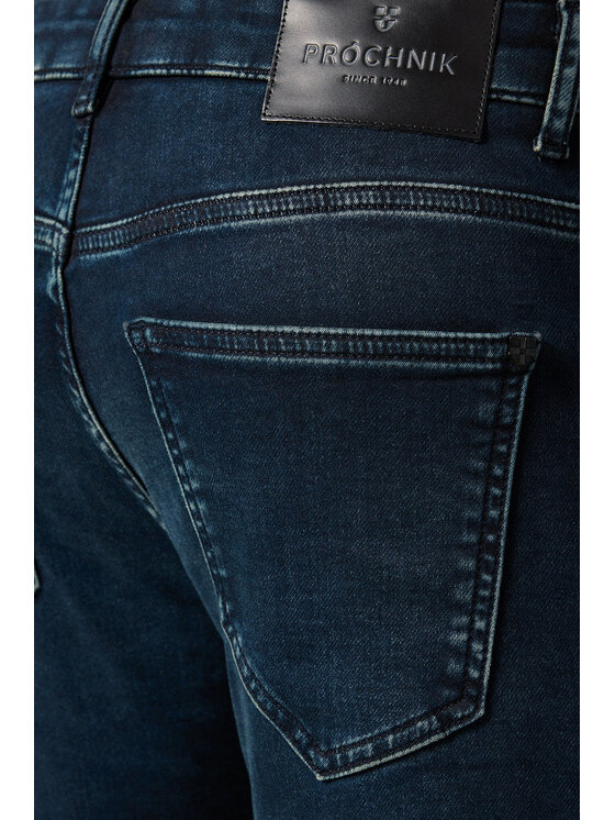 Próchnik Jeansy PM9 SP113225000004 Granatowy Slim Fit | Modivo.pl