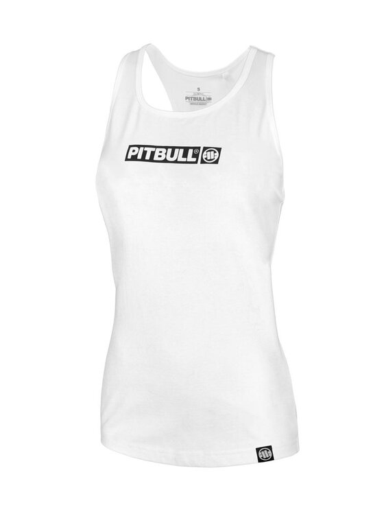 PITBULL Tank top damski Slim Fit Hilltop S Biały Regular Fit | Modivo.pl