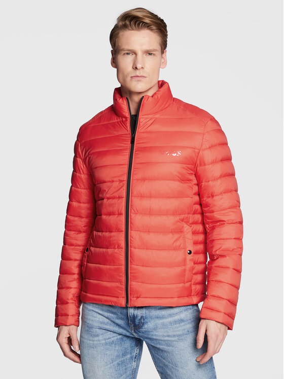 BOSS Demisezoninė striukė Calanos 50481548 Raudona Regular Fit | Modivo.lt