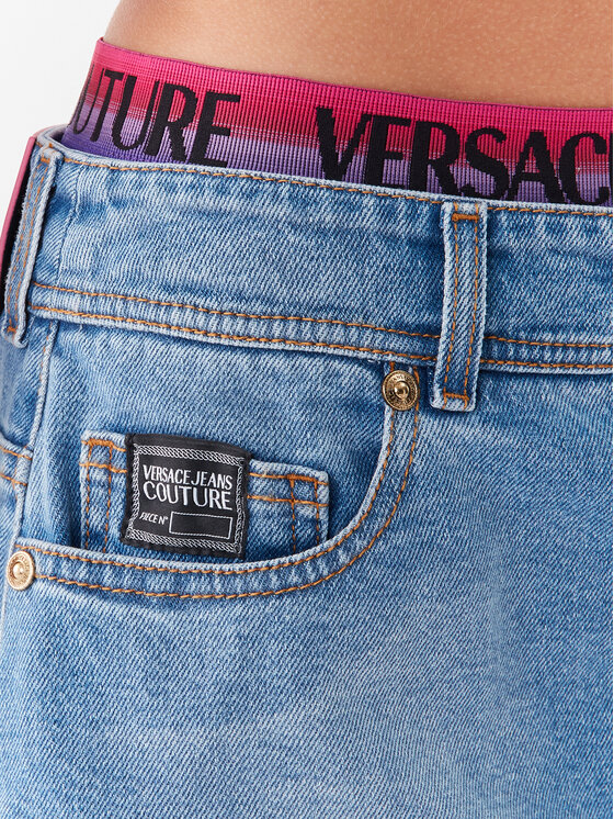 Versace Jeans Couture Minirock 74HAE85B Blau Regular Fit | Modivo.de